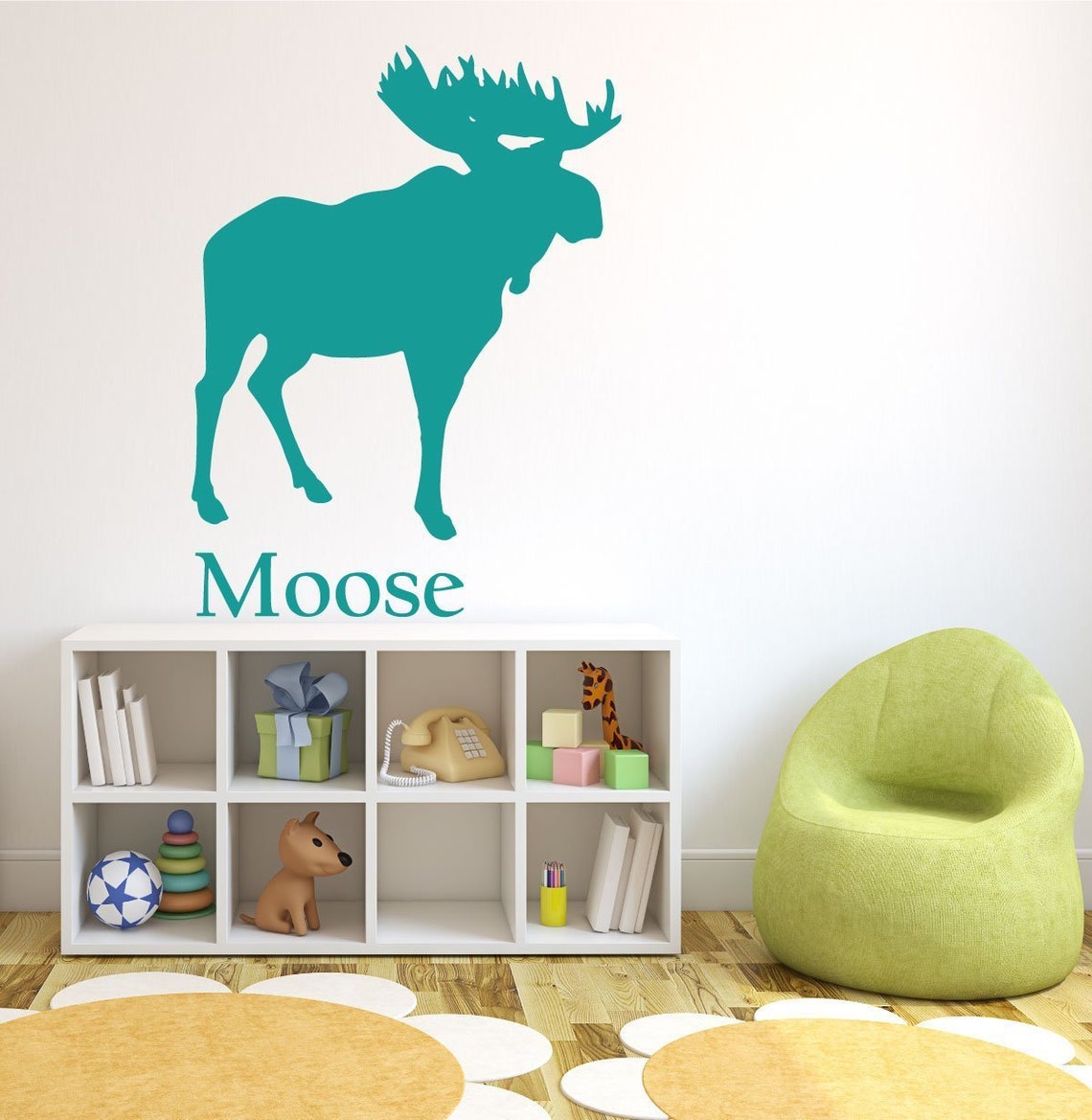 Large Moose Wall Decal Educational Vinyl Sticker for Home | Etsy