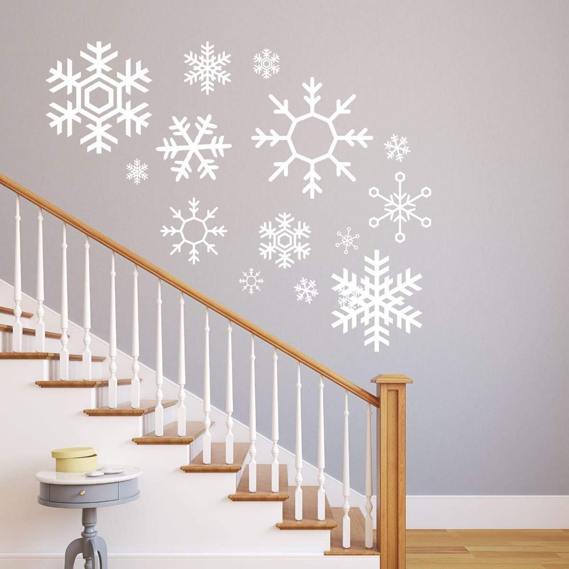 Snowflake Wall Decals Christmas Winter Vinyl Home Decor | Etsy