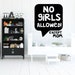 Wall Decal for Boys - No Girls Allowed! Except Mom - Bedroom Decor ...