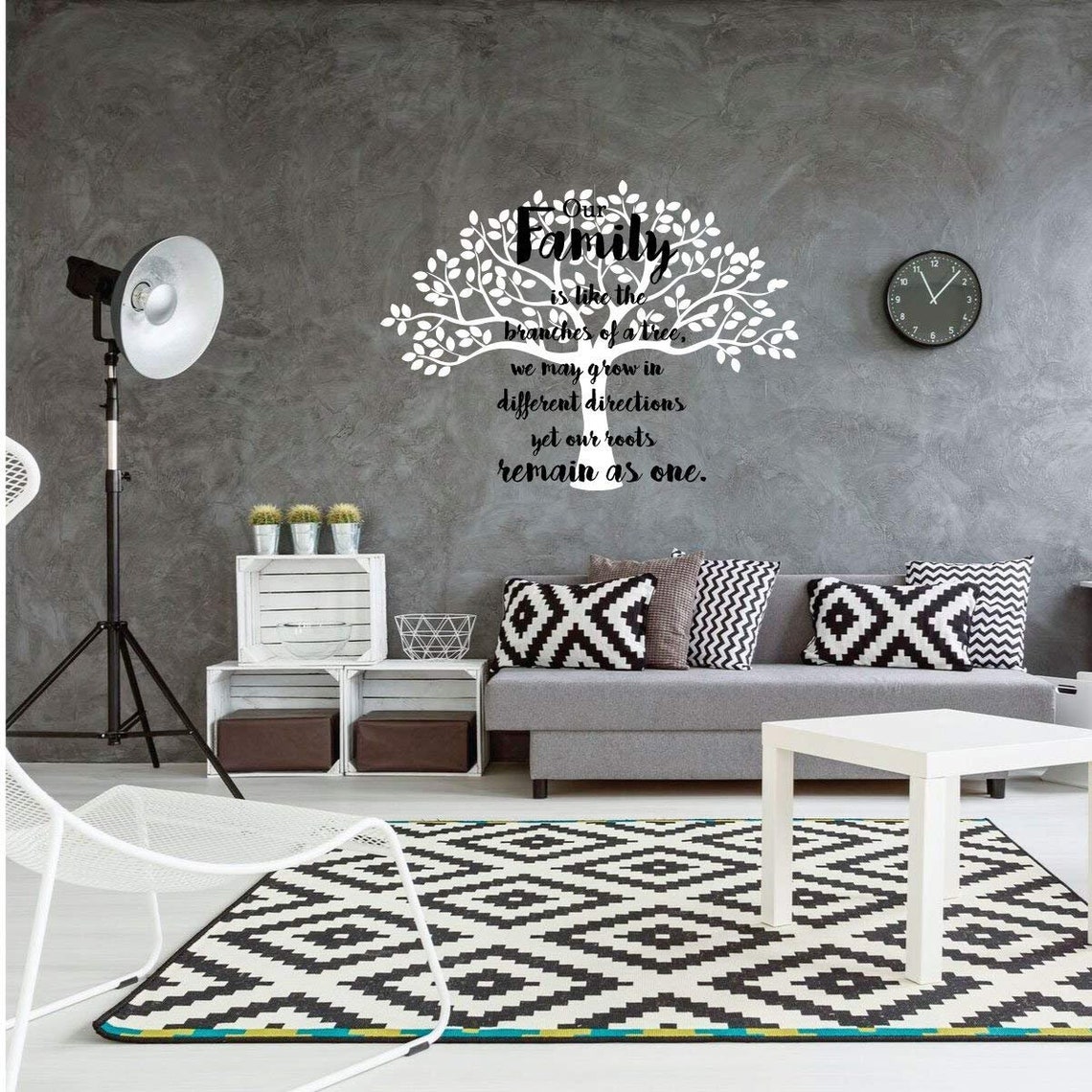 Family Tree Wall Decal - Family Themed Vinyl Decor for Home, Family ...