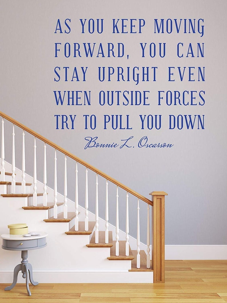 Inspirational Wall Decal in Move Forward Stay Upright - Etsy