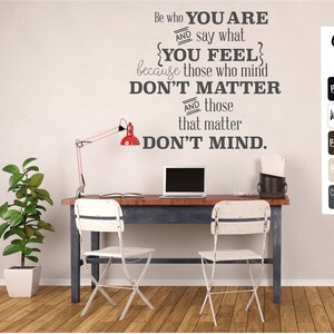 Classroom Decorations - Motivational Be Who You Are Quote, You Matter ...