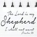 Christian Wall Decal Bible Verse the Lord is My Shepherd Vinyl ...