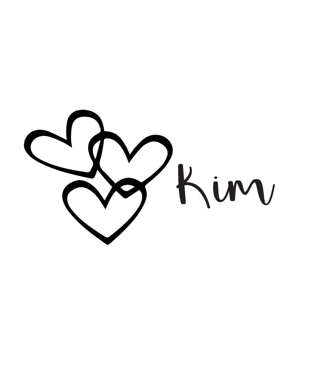 Custom Name Heart Wall Decal - Etsy