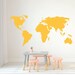 World Map Wall Decal Classroom Decorations - Vinyl Sticker Wall Decal ...