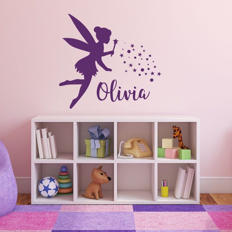 Fairy Wall Decal With Pixie Dust Personalized Vinyl Sticker - Etsy