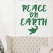 Christmas Decoration Peace on Earth Holiday Vinyl Wall Decal for Living ...