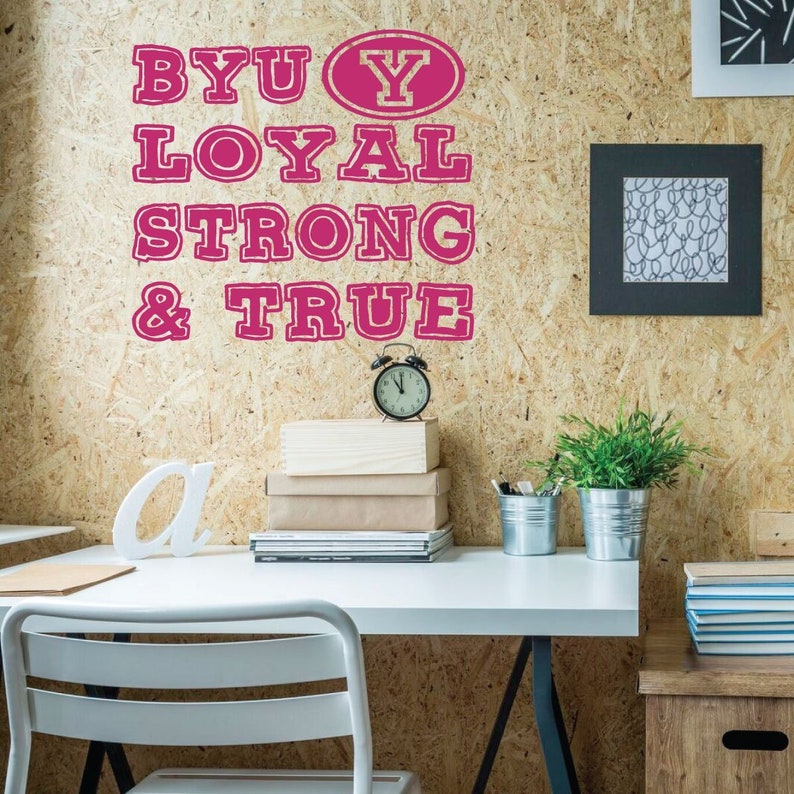 BYU Decal Loyal Strong and True Wall Decals for Home - Etsy