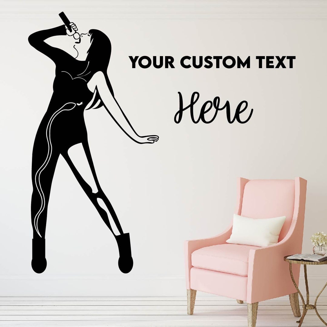 Swiftie Singer Sticker Popstar Eras Concert Taylor Vinyl Wall Decal ...