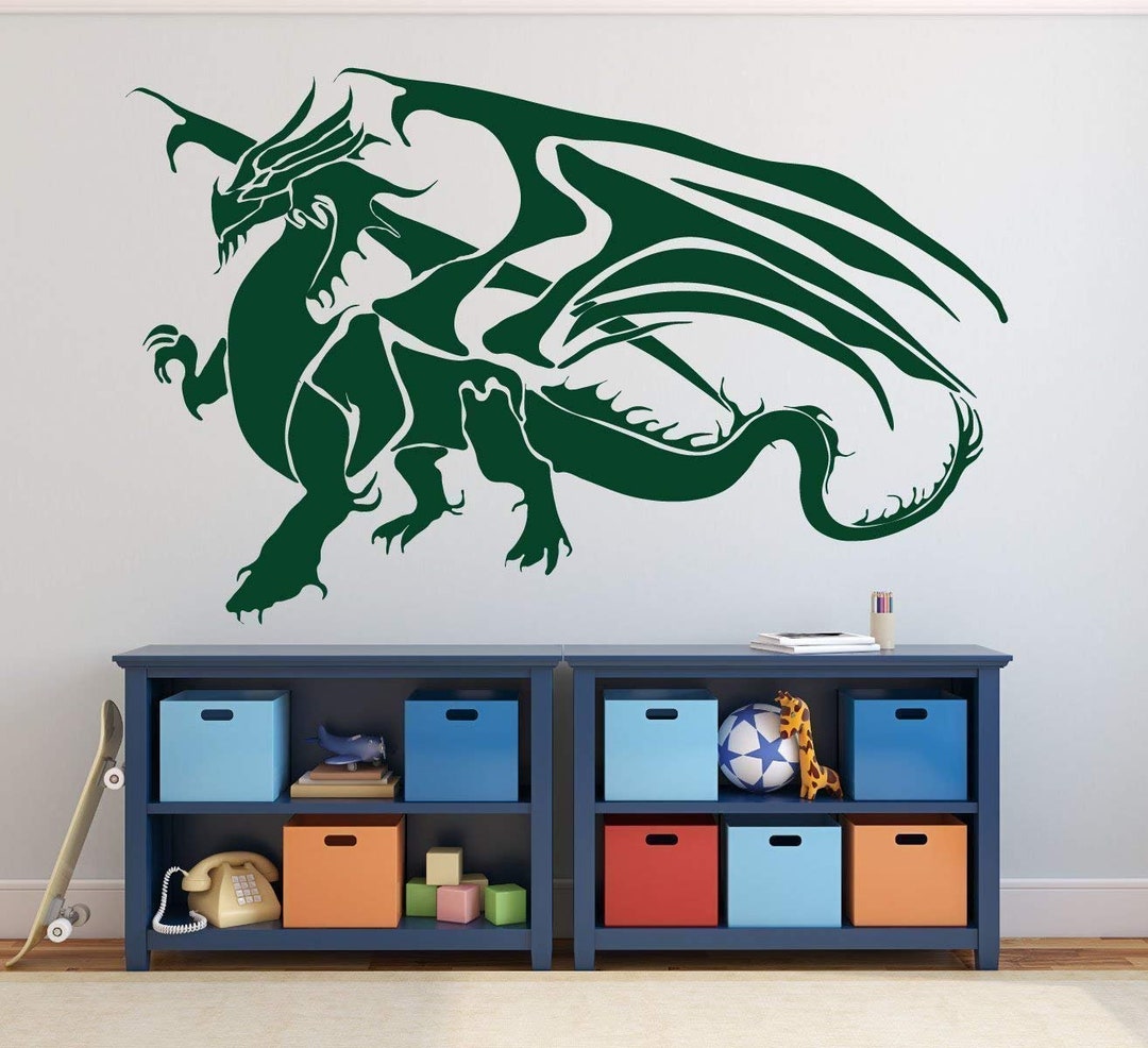Dragon Wall Decal | Vinyl Sticker Decor for Children's Bedroom ...