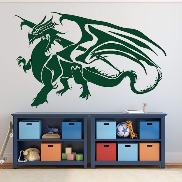 Wall Decal Dragon - Etsy