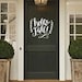 Front Door Decal Vinyl Sticker Hello Fall Vinyl Art for - Etsy
