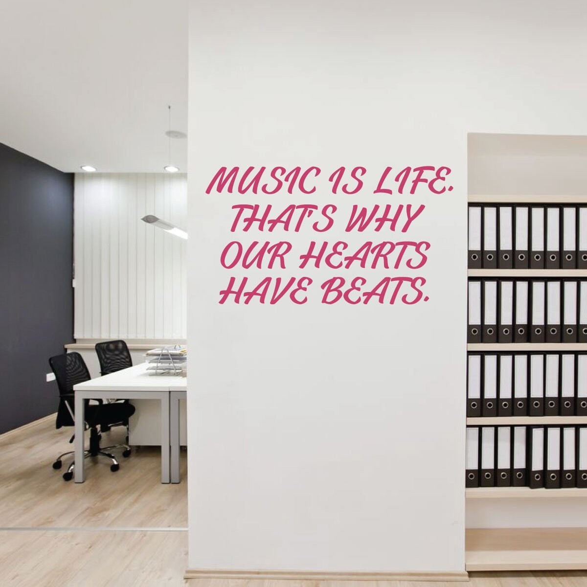 Music Quote Wall Decal Music is Life Musician Gifts for - Etsy