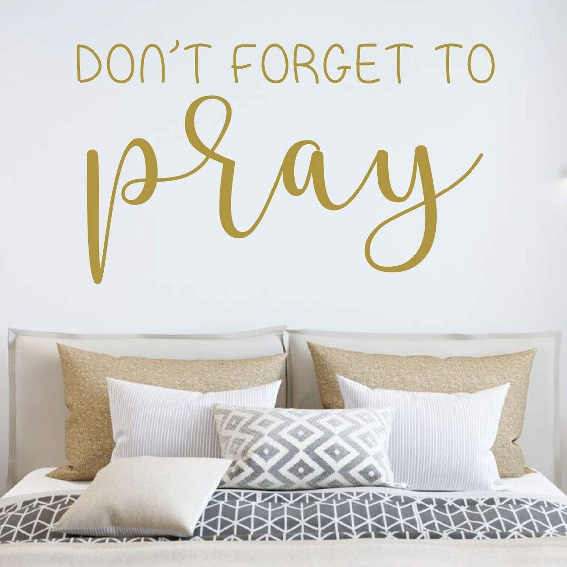 Prayer Wall Decal Don't Forget To Pray Christian Vinyl | Etsy
