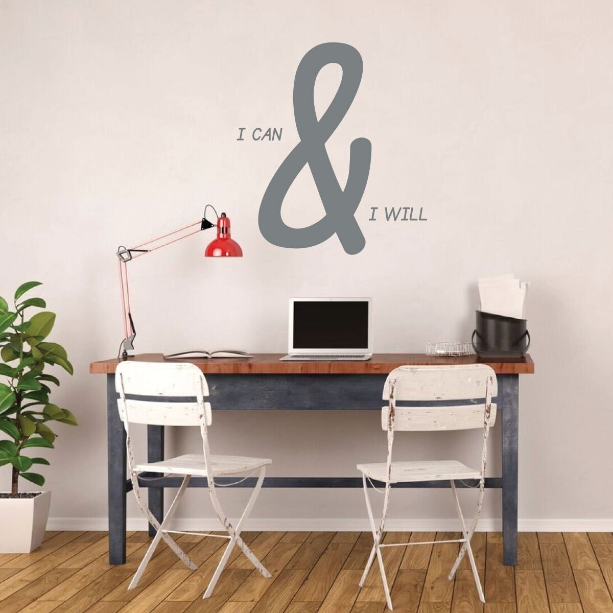 Motivational Wall Decal I Can & I Will Inspirational Vinyl | Etsy