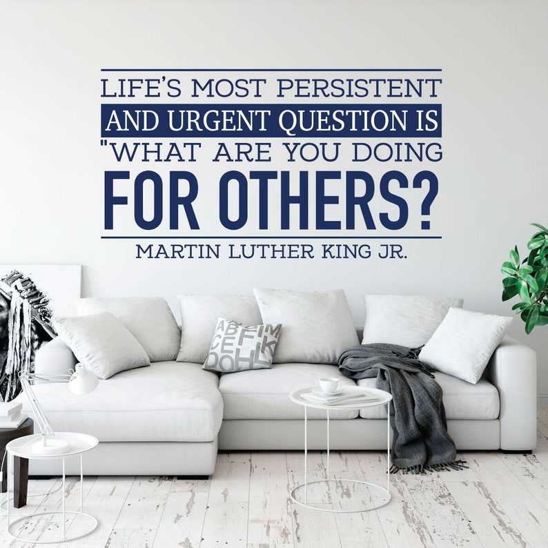 Martin Luther King Jr. Quote Wall Decal – Inspirational Home Decor - Etsy