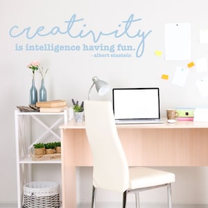 Albert Einstein Wall Decals - Creativity is Intelligence - Vinyl ...