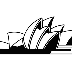 Sydney Opera House Poster Vinyl Wall Decal Decor for Home Decor, Office ...