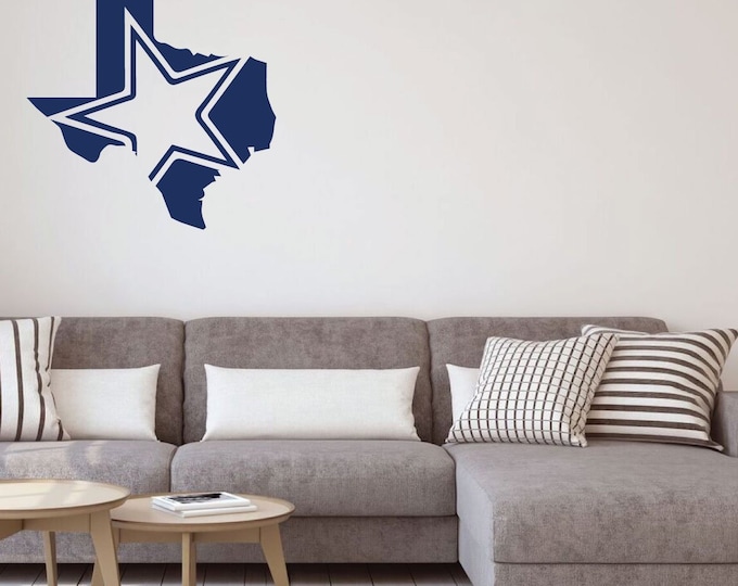 Delaware Wall Decal State Silhouette Vinyl Art for Home Decor, Living ...