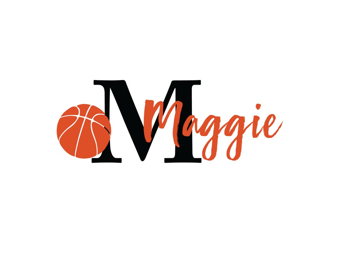 Basketball Wall Decal - Monogram - Personalized Vinyl Decor for Bedroom ...