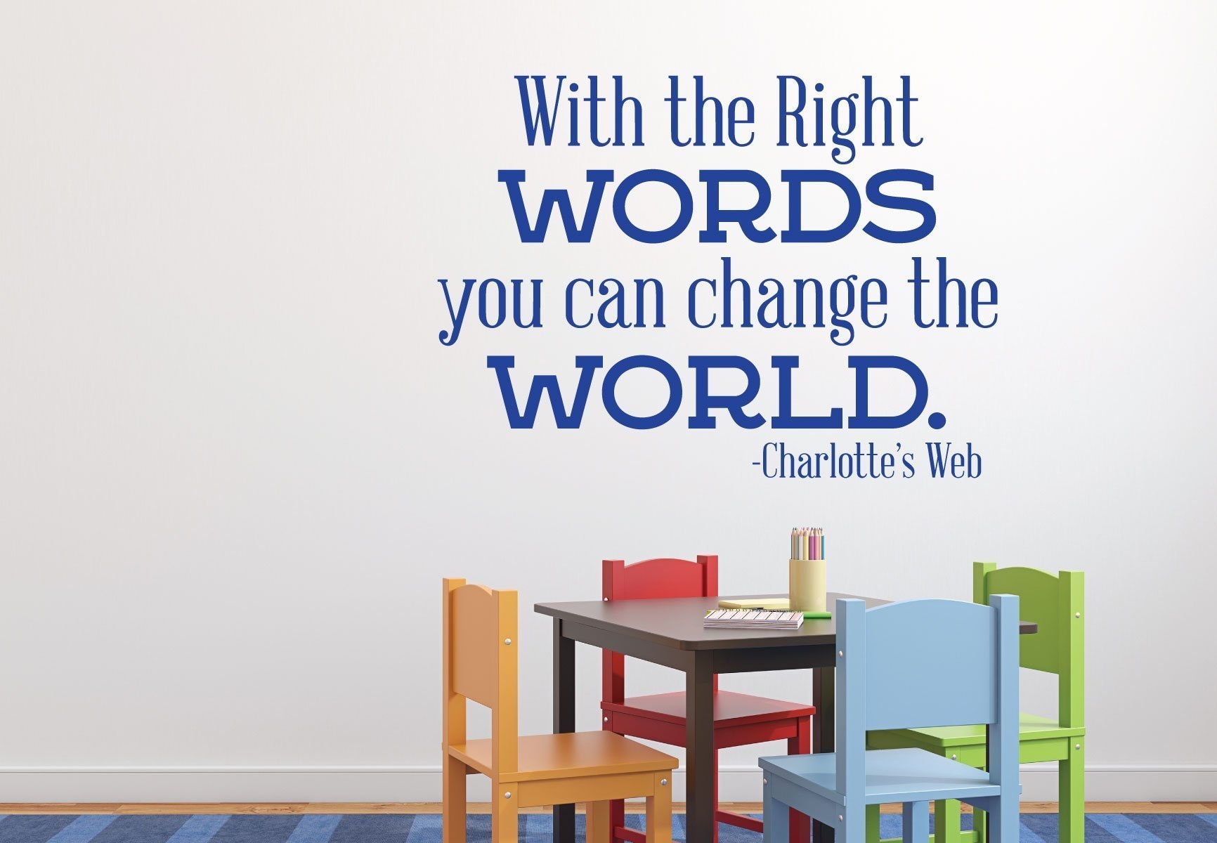 Change the World Inspirational Word Decals Vinyl Wall Decor - Charlotte ...