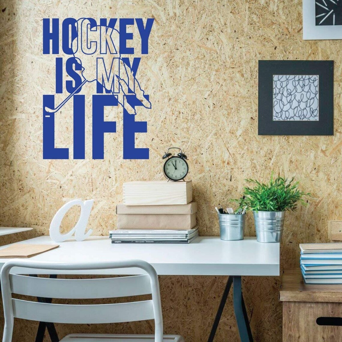 Hockey Wall Decor Hockey Is My Life Vinyl Decal For Teen | Etsy