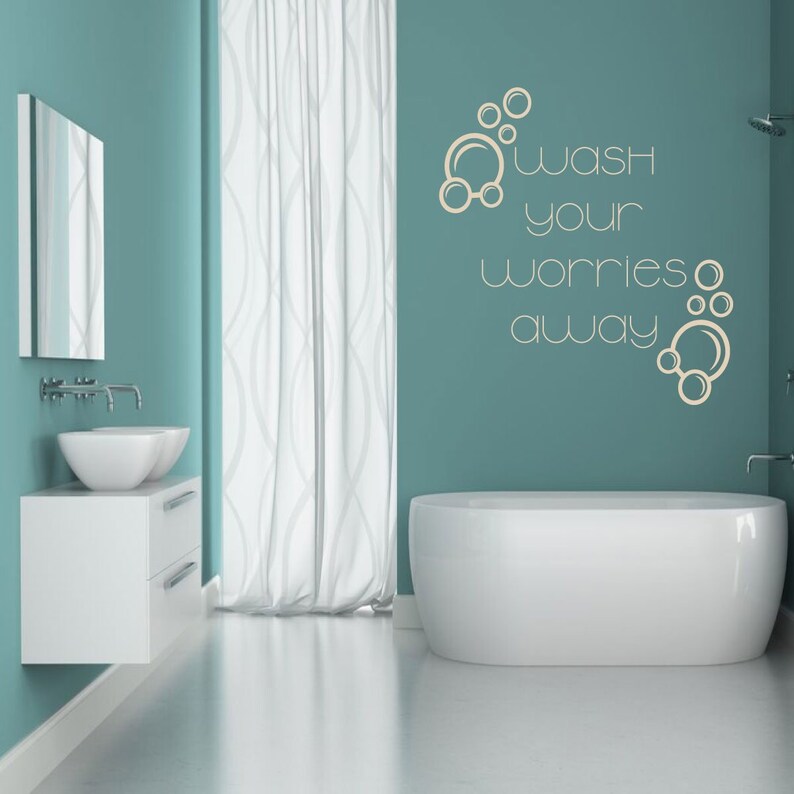 Bathroom Shower and Bathtub Decoration Vinyl Wall Decals - Etsy