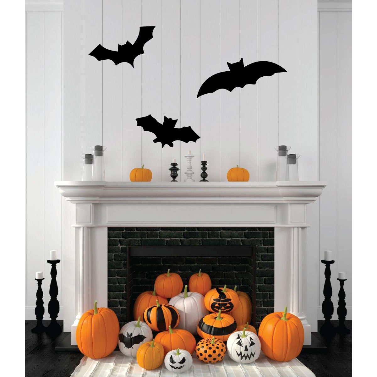 Bat Wall Decal Vinyl Sticker for Halloween Decoration | Etsy