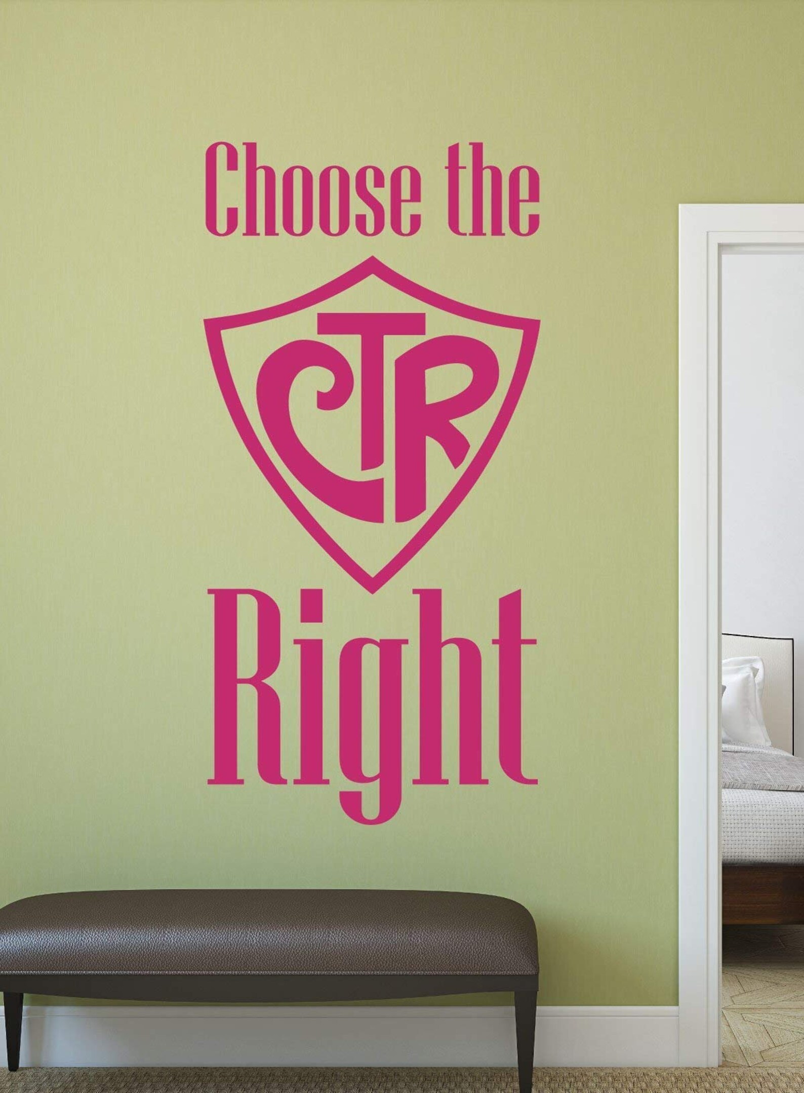 Choose the Right LDS Vinyl Decal | CTR With Shield Religious Wall ...