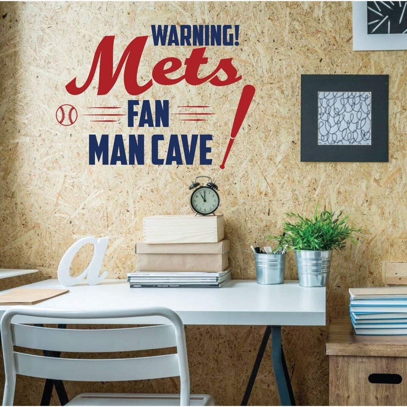 NY Mets Wall Art Baseball Decorations Sports Team Athlete | Etsy