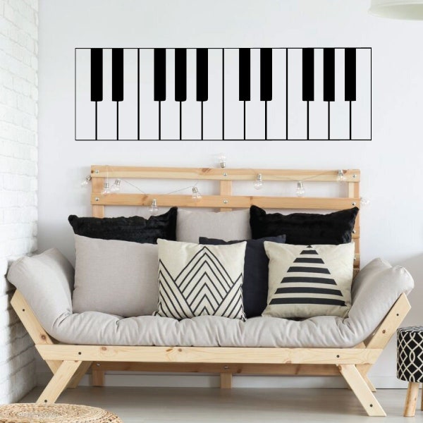 Piano Keyboard Wall Decal - Etsy