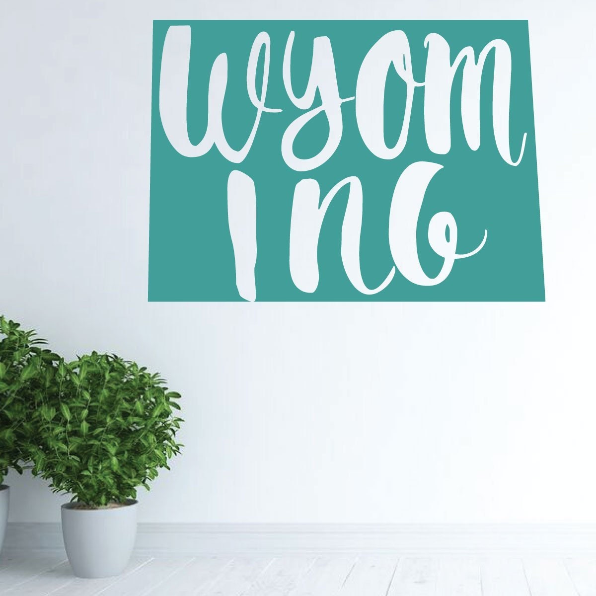 Wyoming Wall Decal State Silhouette Vinyl Art for Home | Etsy