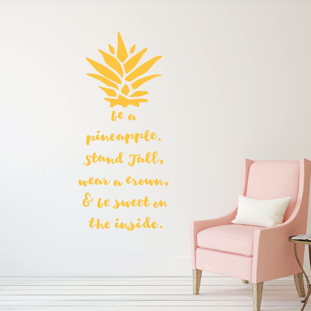 Be a Pineapple Vinyl Wall Decal for Teen or Tween Bedroom - Etsy