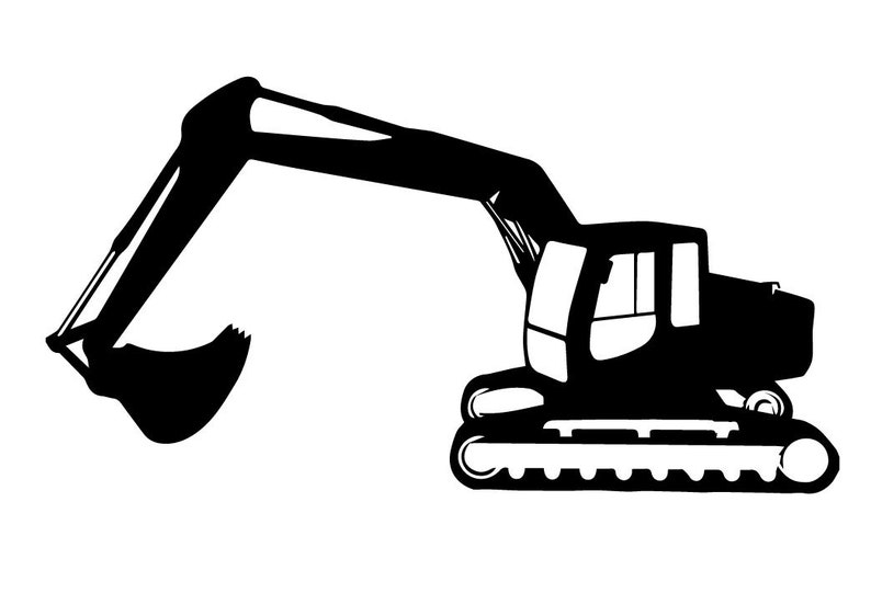 Excavator Wall Decal Personalized Vinyl Decor for Boy's - Etsy