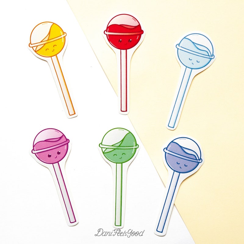 Lollipop Stickers - Etsy
