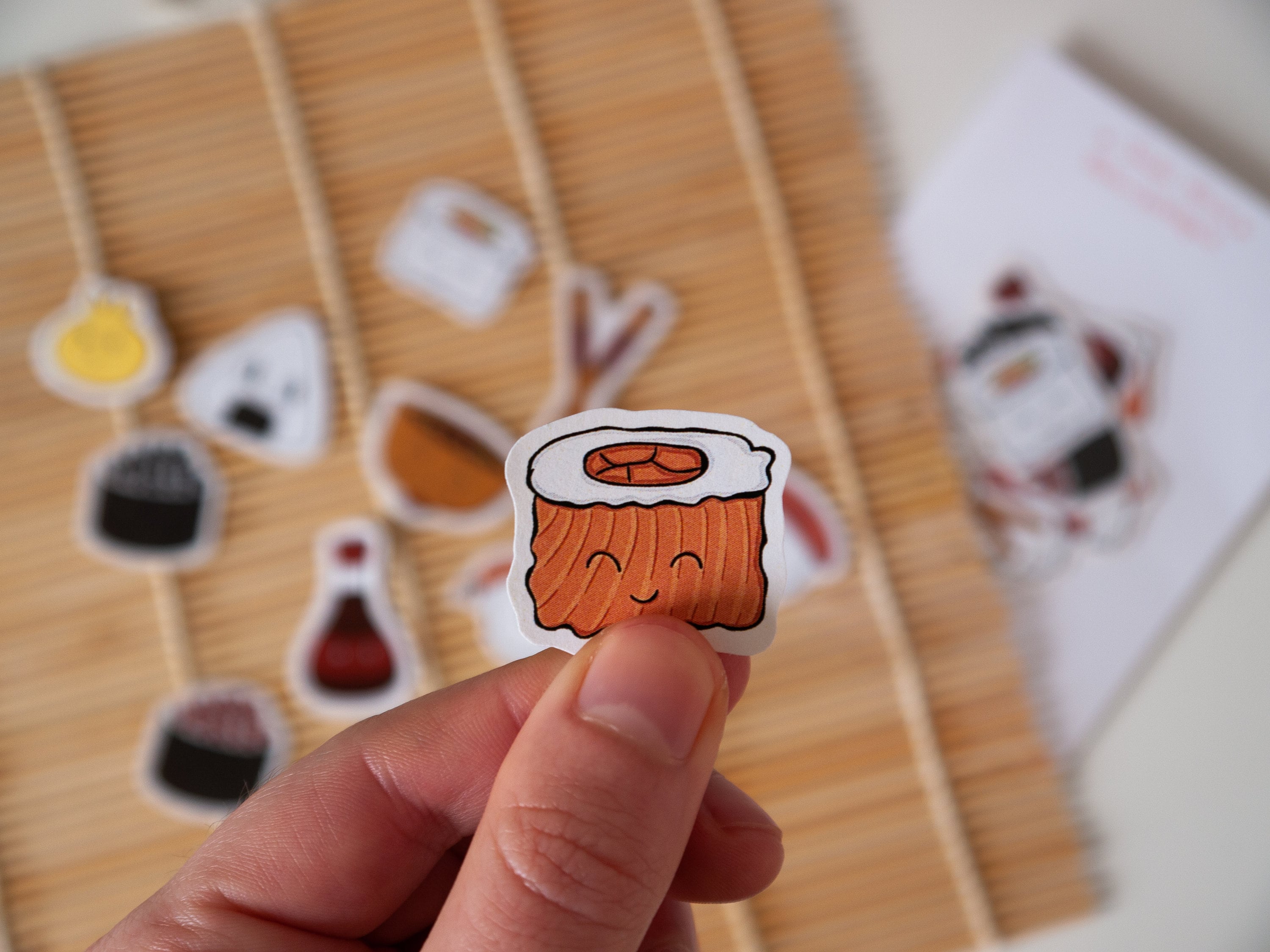 Sushi Sticker Pack, Cute Sushi Vinyl Stickers, Kawaii Sushi, Japanese ...