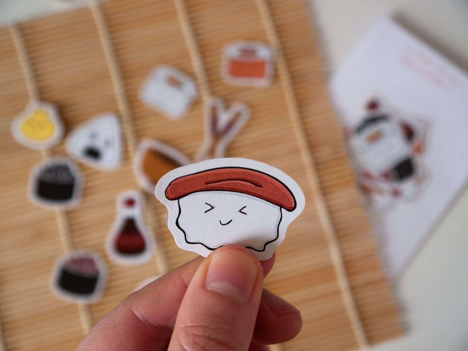 Sushi Sticker Pack, Cute Sushi Vinyl Stickers, Kawaii Sushi, Japanese ...
