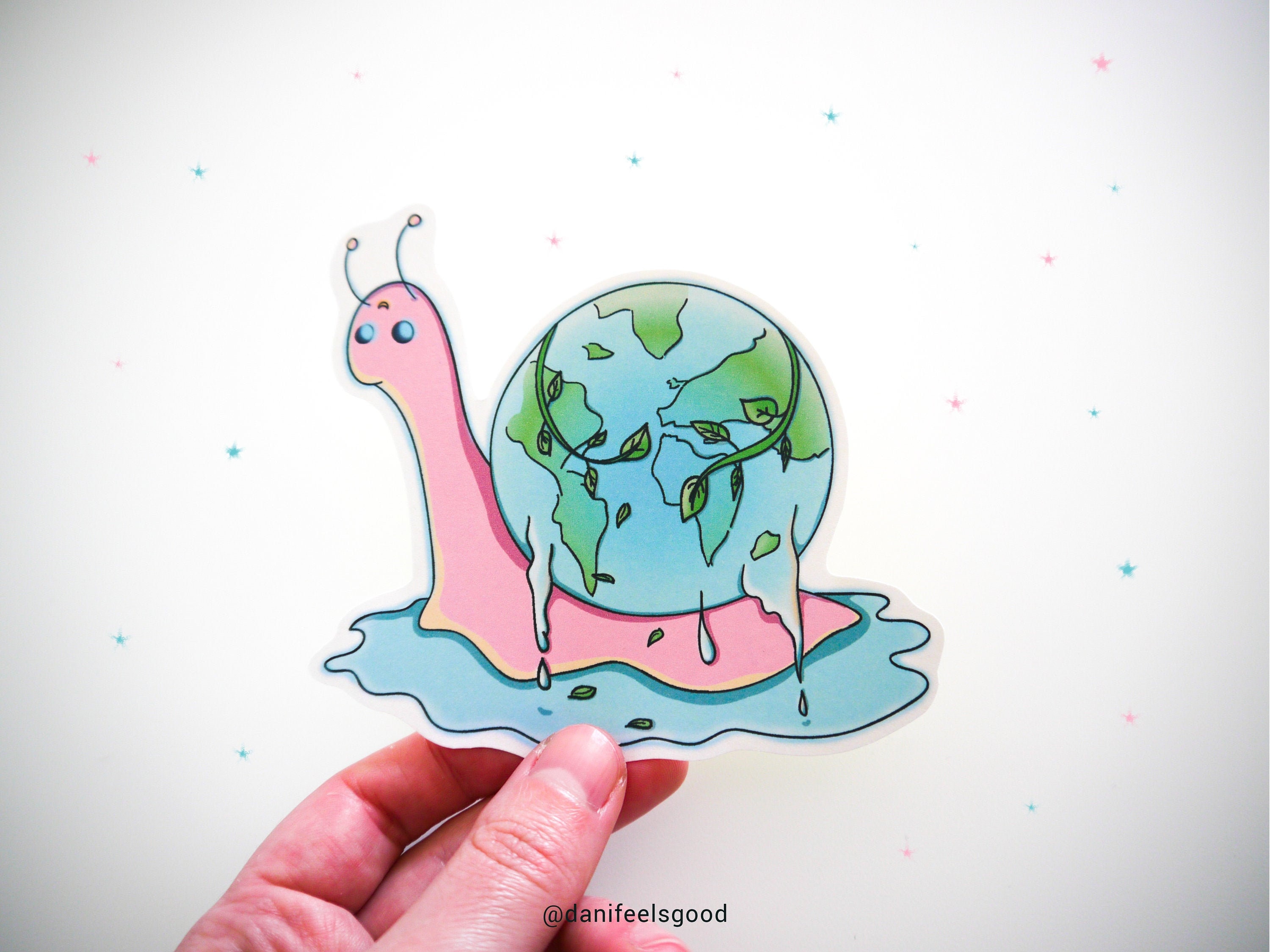 Cute Snail Vinyl Sticker, Snailing It, Animal Sticker, Cute Snail ...