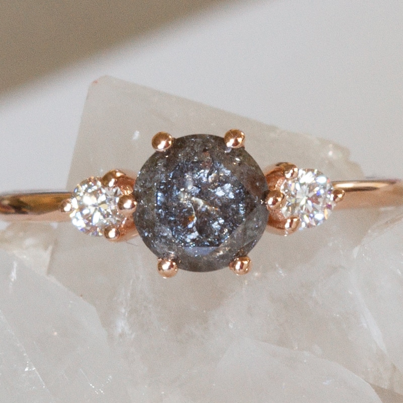 Rustic Diamond Ring - Etsy