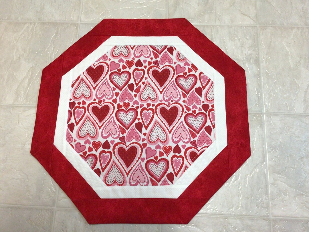 Favorite Valentine Table Topper, Quilts for Sale, Home Decor, Valentine ...