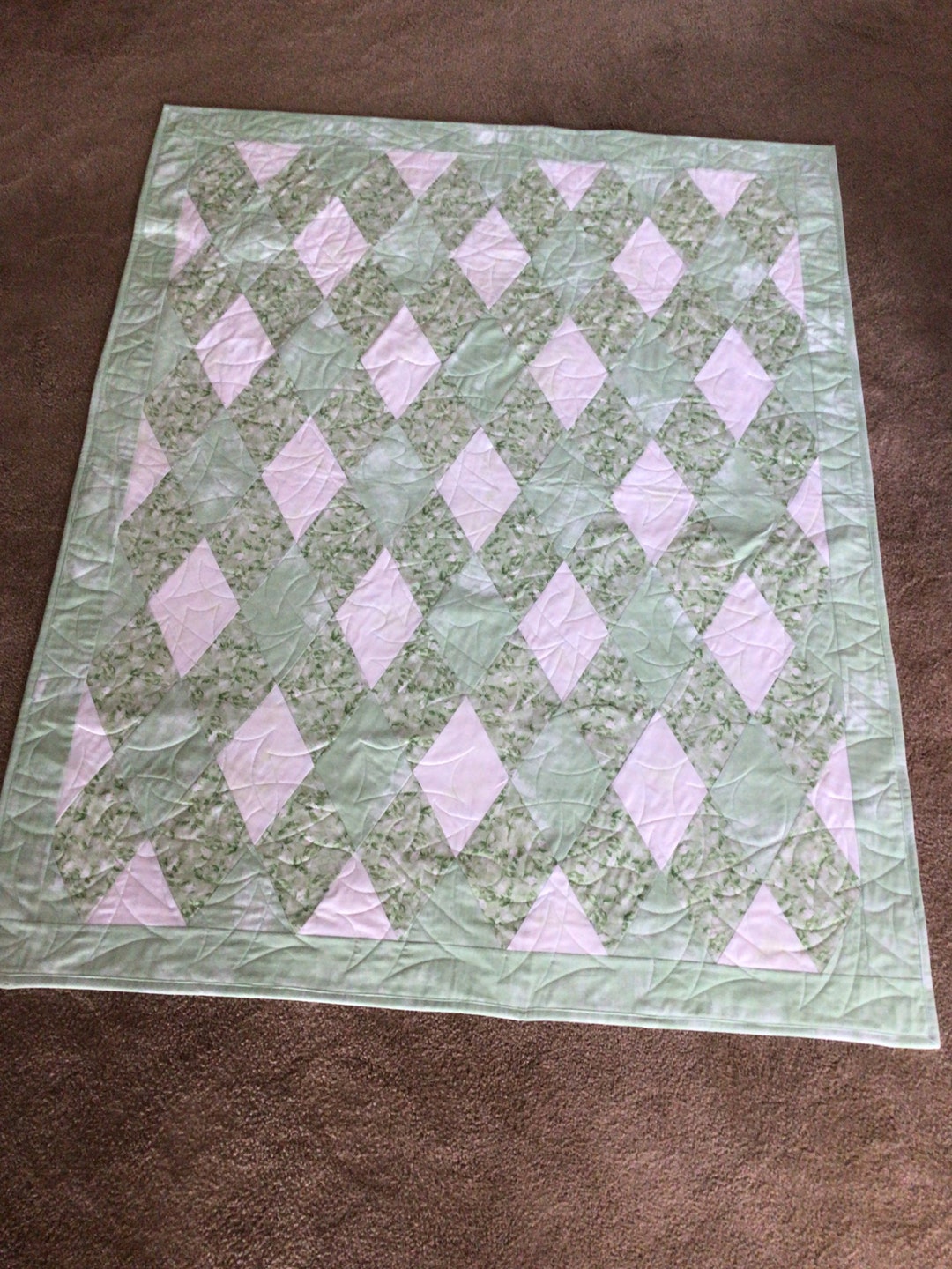 Mint Green Quilt, Quilts for Sale, Handmade Quilt, Baby Quilt, Birthday ...