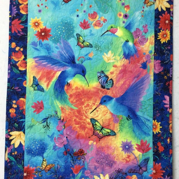 Hummingbird Quilt - Etsy