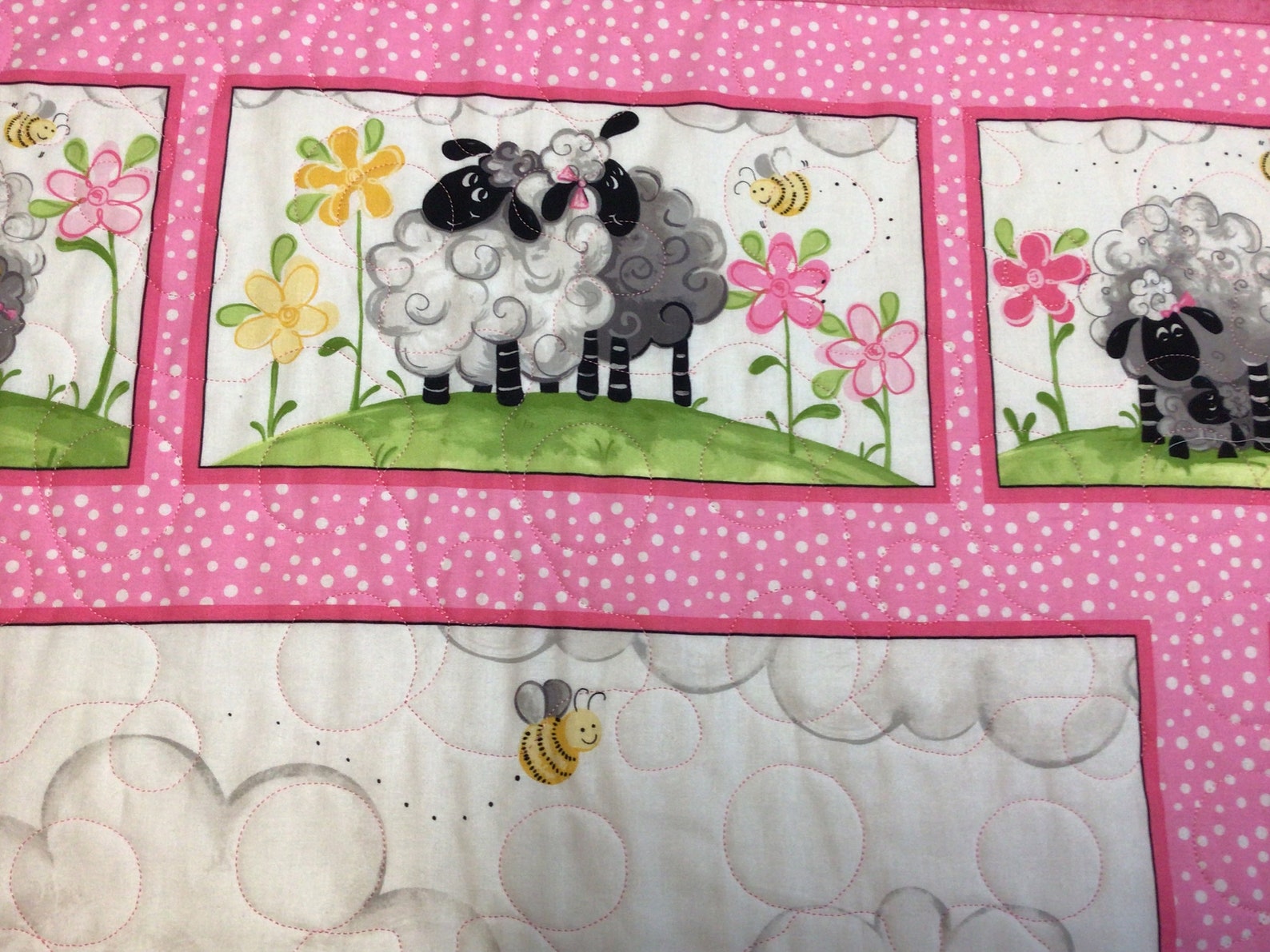 Lamb Panel Quilt Baby Quilt Handmade Quilts for Sale - Etsy