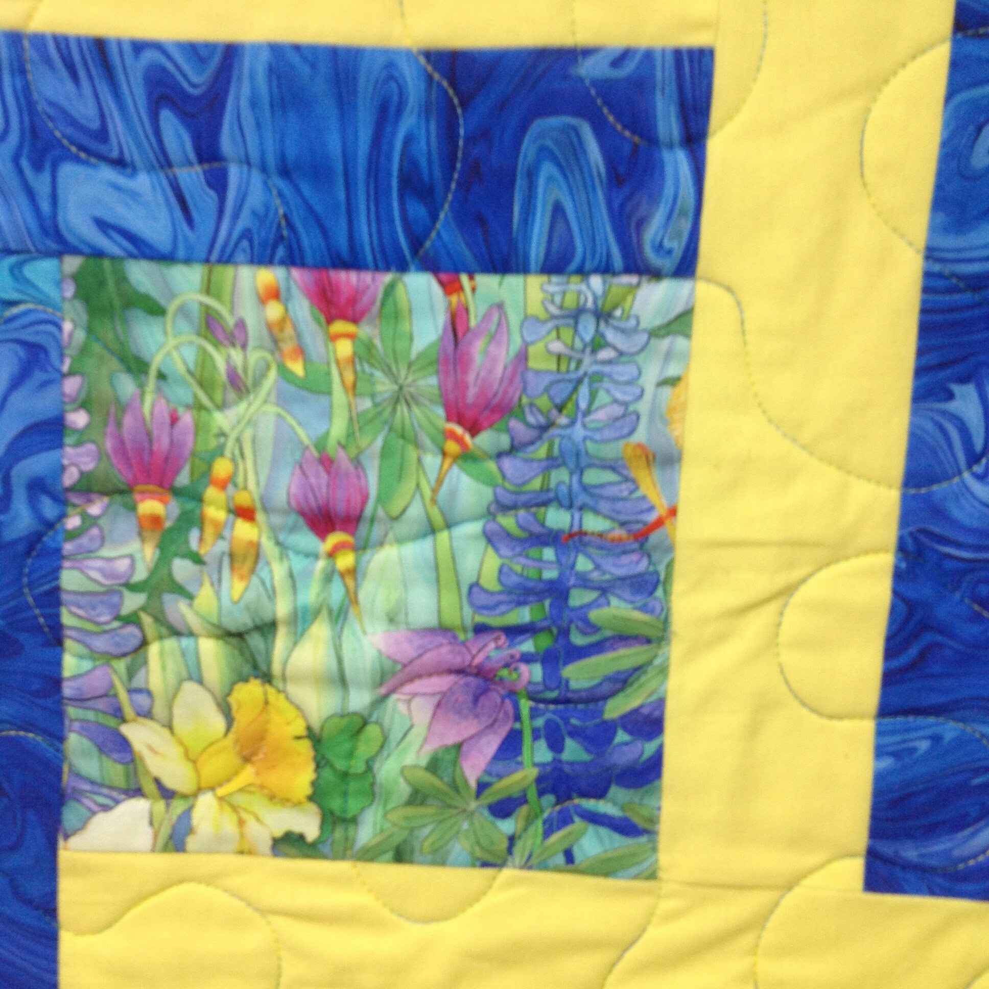 Spring Flowers Wall Hanging Lap Quilt Handmade Quilts Home | Etsy