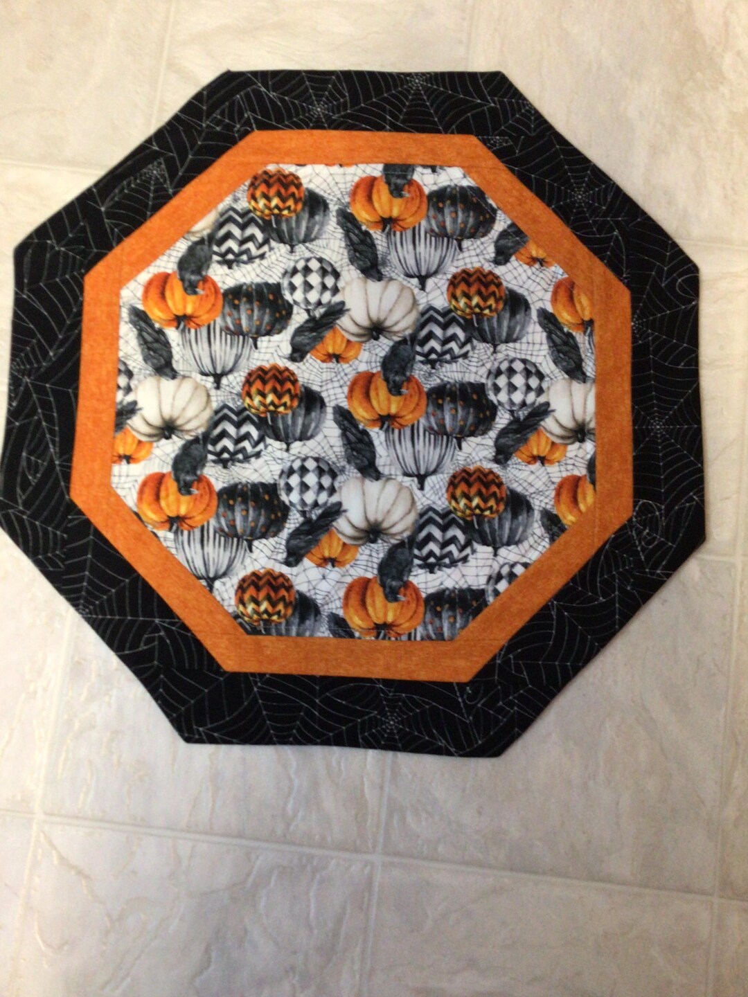 Halloween Crows Table Topper, Home Decor, Housewarming Gift, Halloween ...