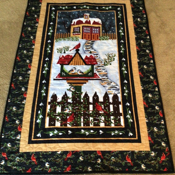 Cardinal Christmas Quilt Pattern - Etsy