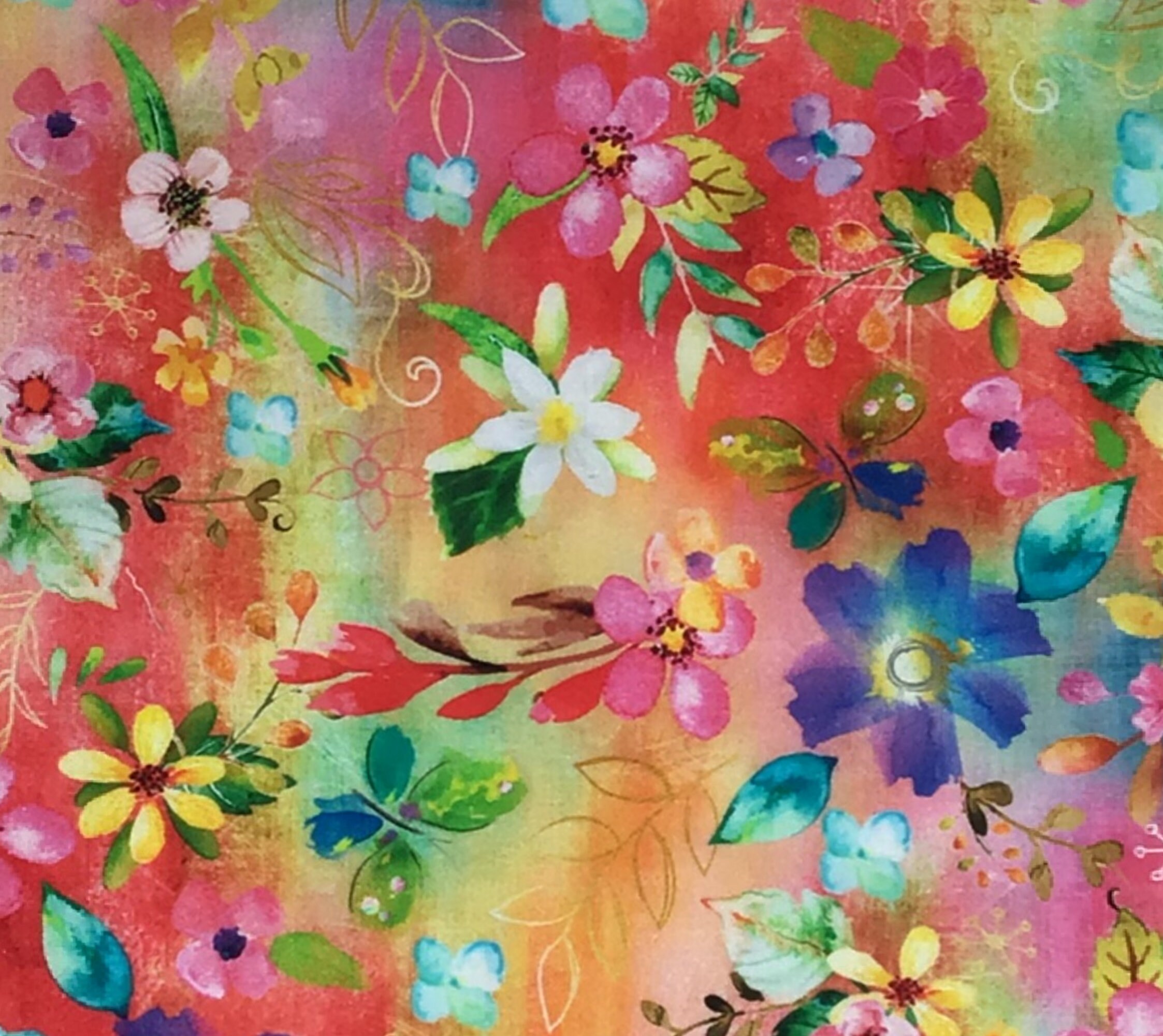 Bright Floral Table Topper Quilts for Sale Home Decor | Etsy