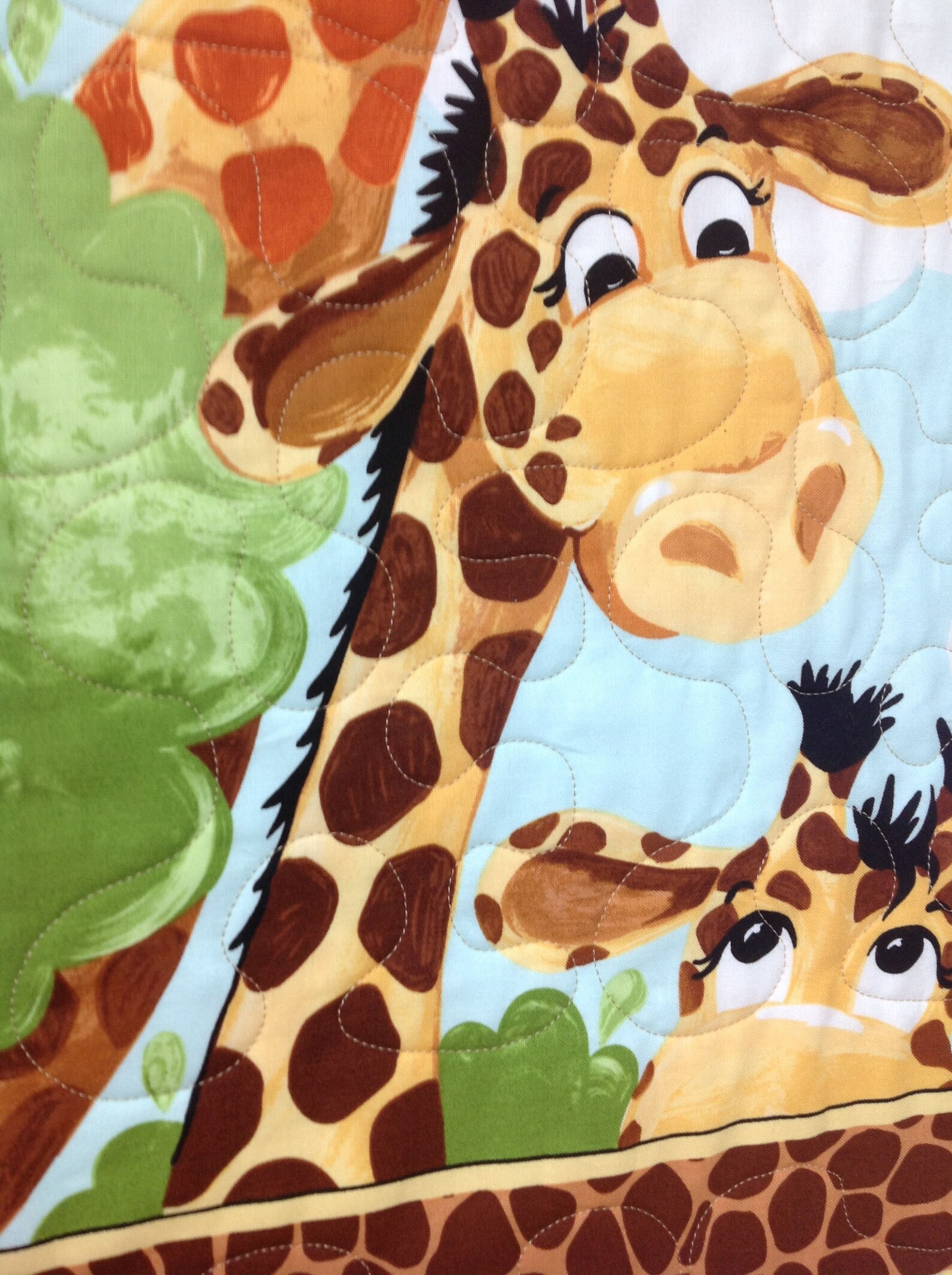 Giraffe Panel Baby Quilt Quilted Wall Hanging Nursery Decor | Etsy