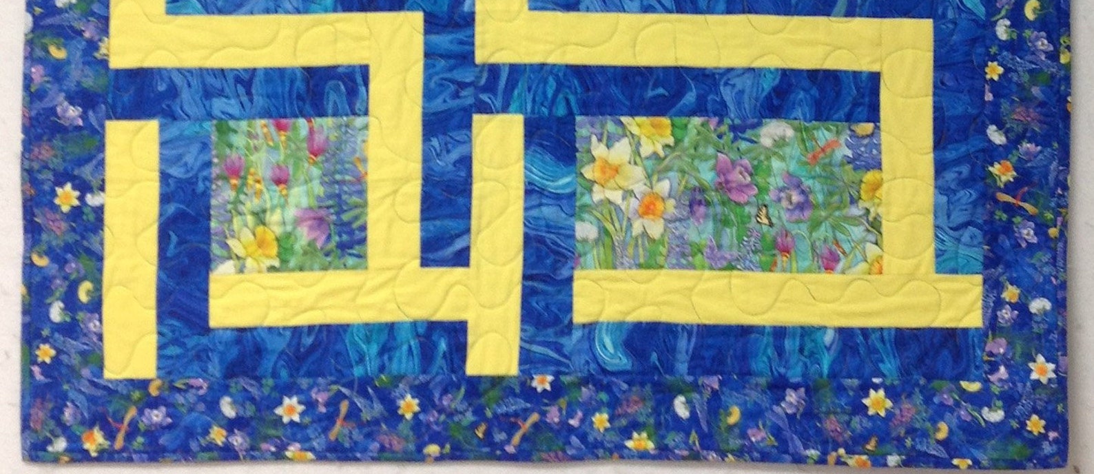 Spring Flowers Wall Hanging Lap Quilt Handmade Quilts Home - Etsy