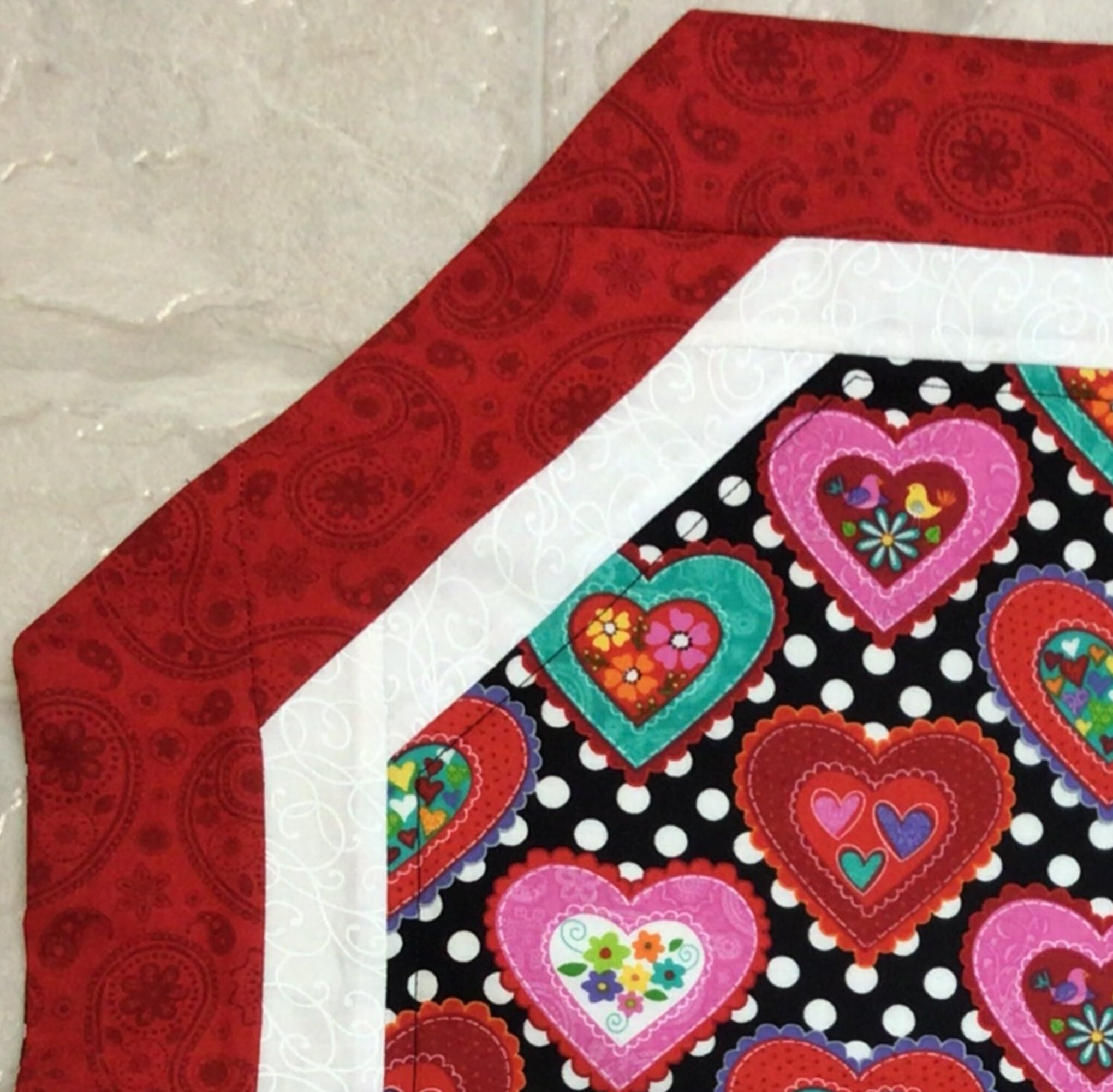 Valentine Table Topper Quilts for Sale Table Topper Home | Etsy